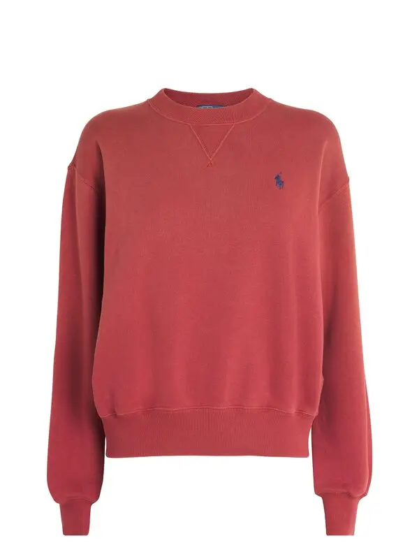 Polo Ralph Lauren Cotton-blend Polo Pony Sweatshirt - Red