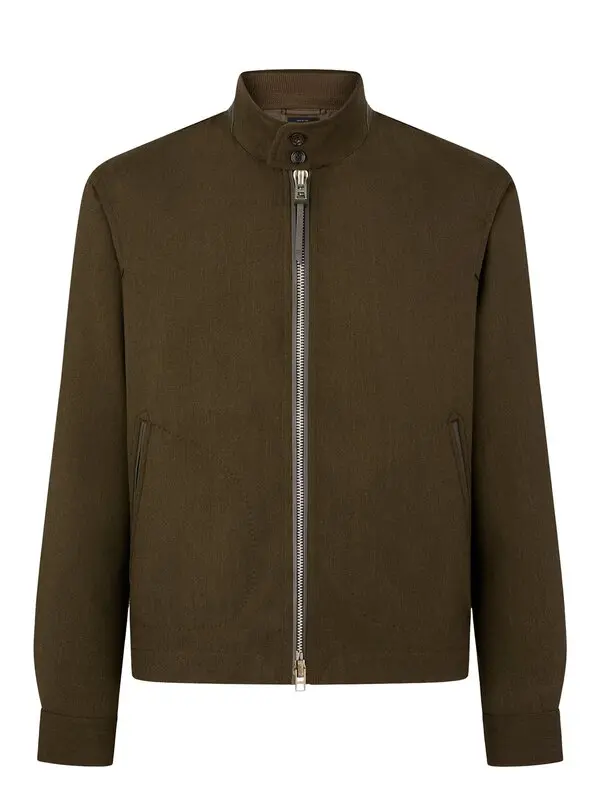 TOM FORD Wool-cashmere-silk Bomber Jacket - Green