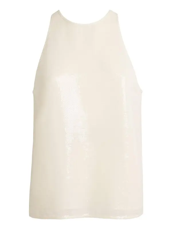 AERON Sequin Lucia Sleeveless Top - Ivory