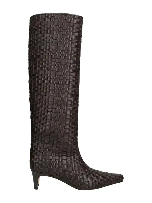 Staud Leather Knee-high Boots - Brown