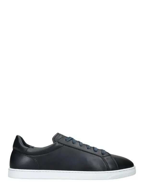 Magnanni Leather Low-top Sneakers - Navy