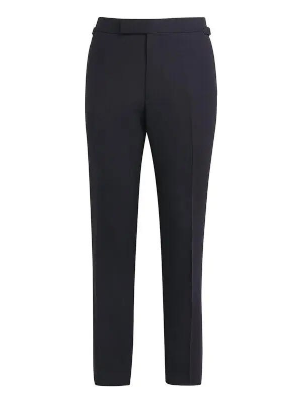 TOM FORD Wool-mohair Tailored Trousers - Black