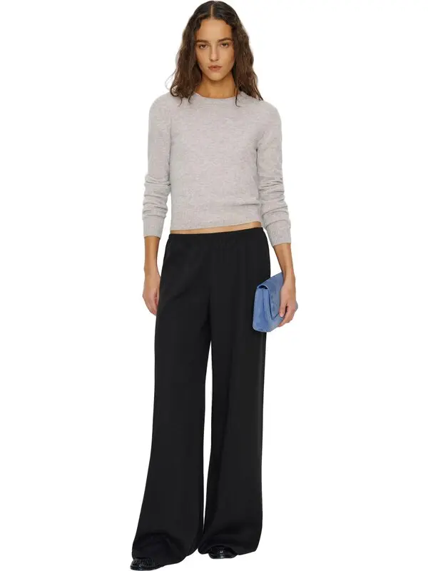 REFORMATION Celine Low Rise Wide Leg Pant - Black