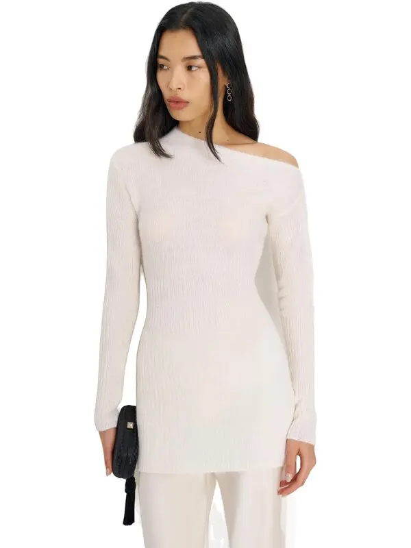 REFORMATION Avril Fine Alpaca Sweater - Ivory