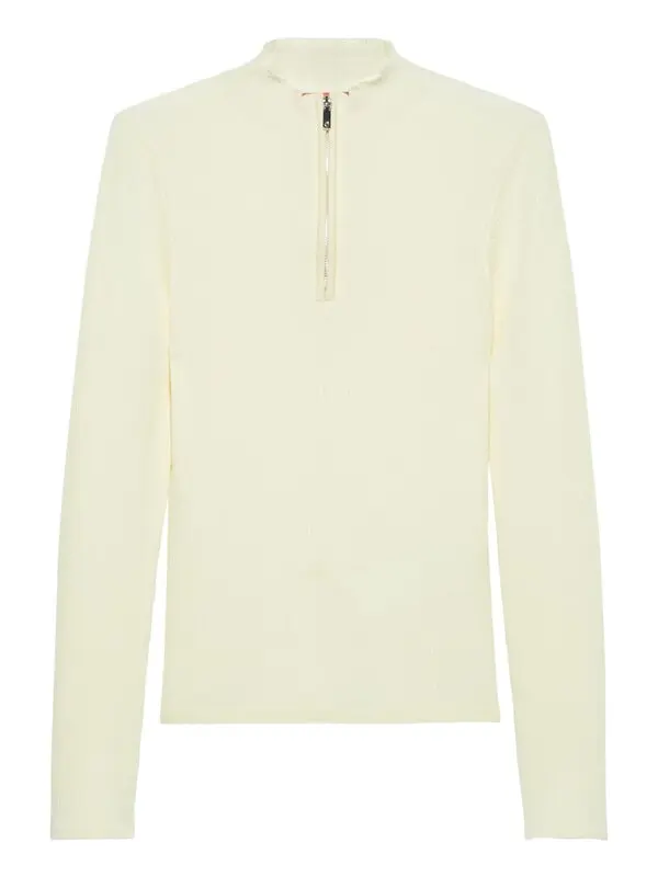 Max & Co. Cotton-blend Rib-knit Sweater - White