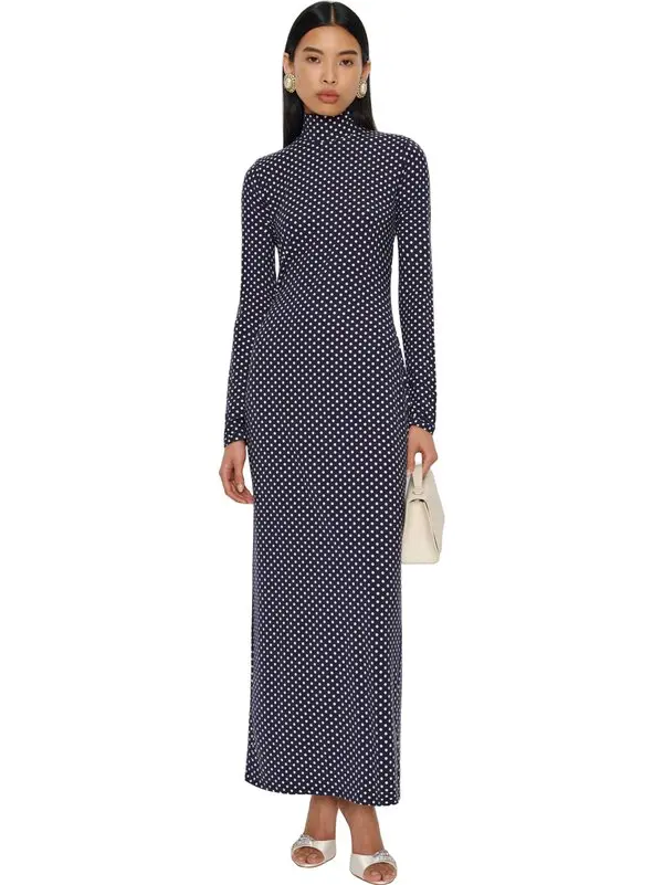 REFORMATION Celina Knit Maxi Dress - Blue