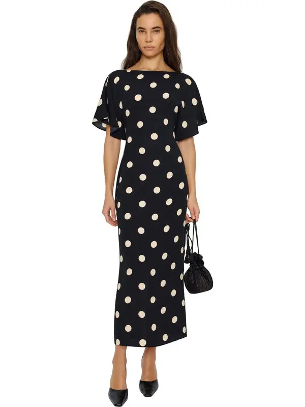 REFORMATION Maeva Midi Dress - Black