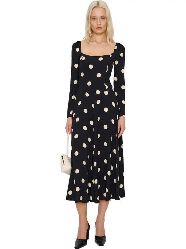 REFORMATION Rinna Midi Dress - Black