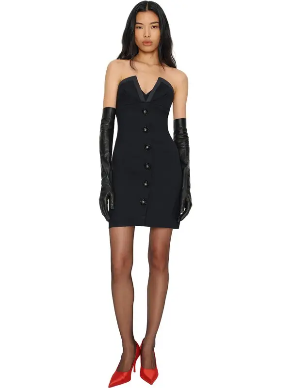 REFORMATION Dolores Mini Dress - Black