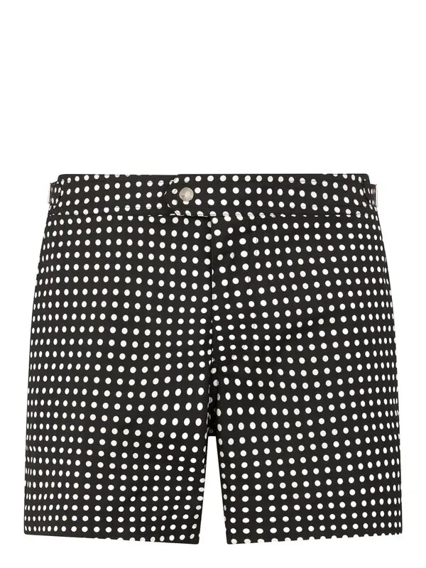 TOM FORD Polka Dot Swim Shorts - Black