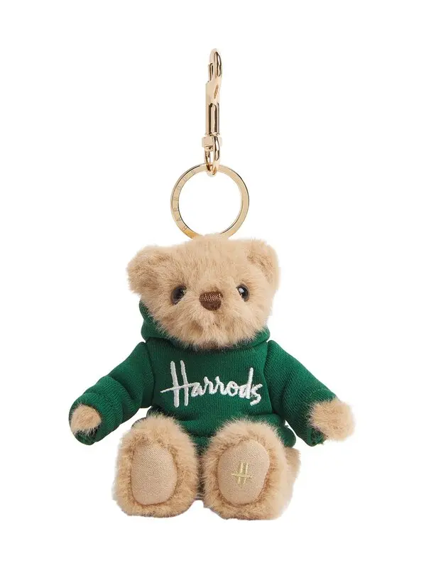 Harrods Jersey Bear Keyring - Beige