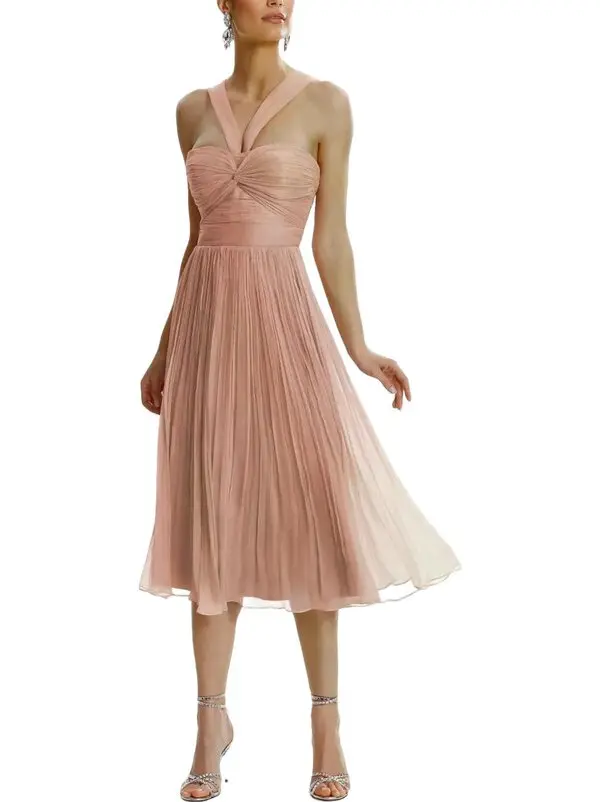 FRAMBOISE Gaia Sleeveless Midi Dress - Pink