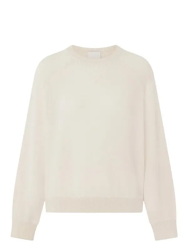 ALLUDE Wool And Cashmere-blend Sweater - Cream