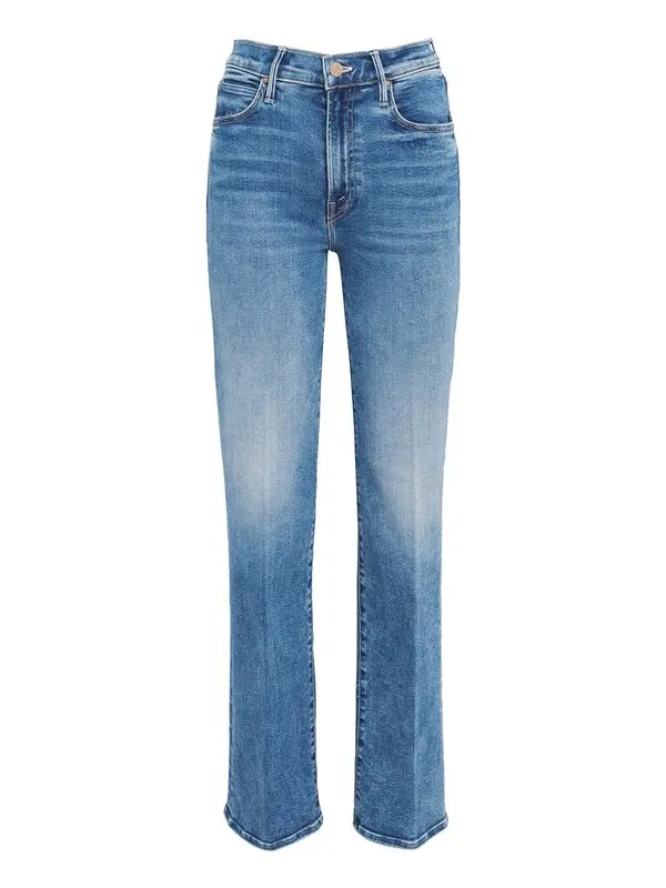 MOTHER The Kick It Straight Leg Jeans - Blue