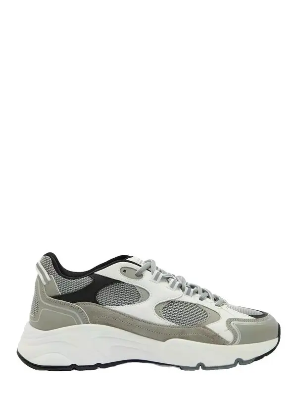 CLEENS Pulse Panelled Mesh Sneakers - White