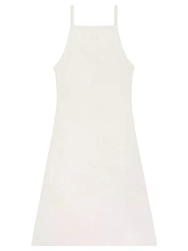 COURREGES Sleeveless Mini Dress - Neutrals
