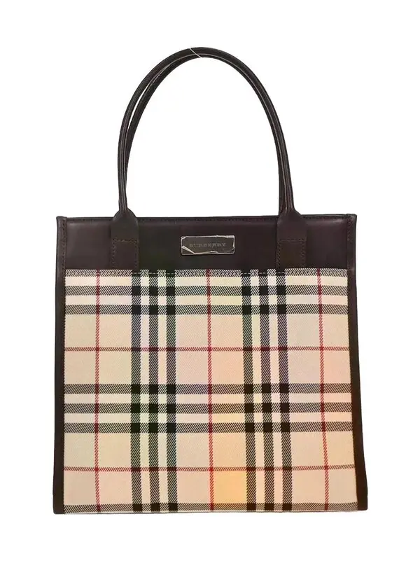 Burberry 1990-2000s Check Tote Bag - Neutrals