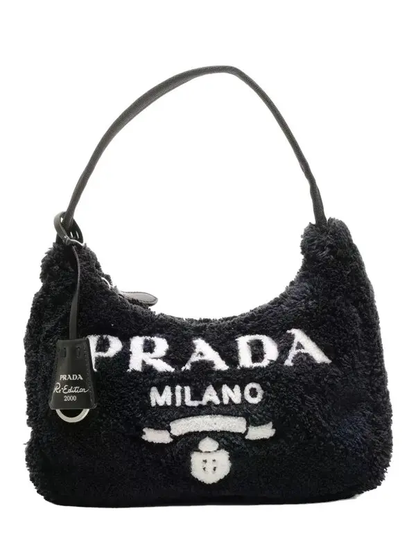 Prada 2000 Re-edition Terry Shoulder Bag - Black