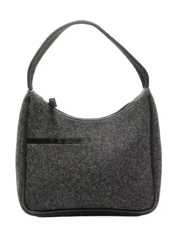Prada 1990s Hobo Tote Bag - Grey