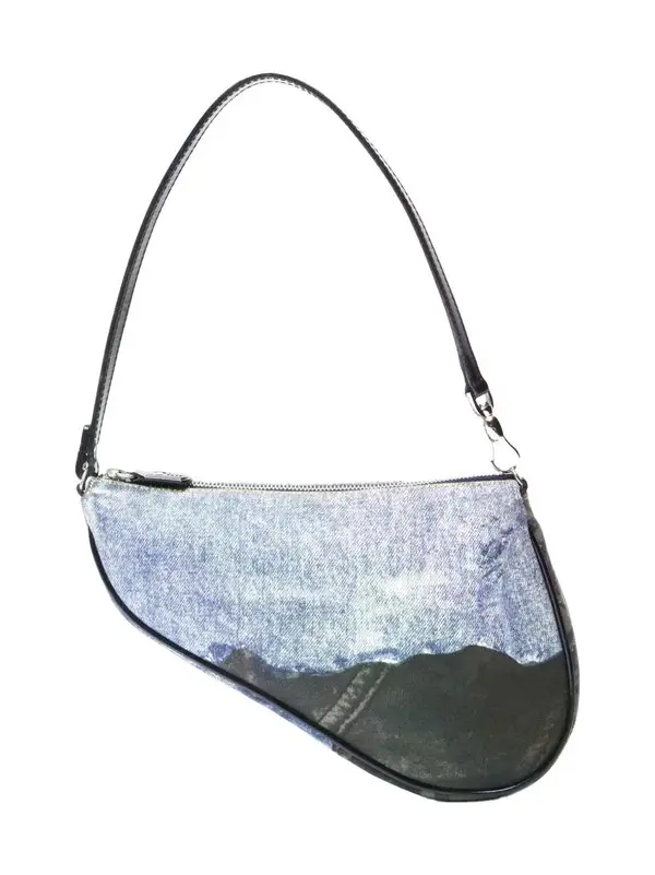 Dior 2001 Saddle Shoulder Bag - Blue