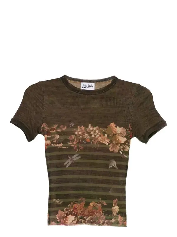 JEAN PAUL GAULTIER Marinière T-shirt - Brown
