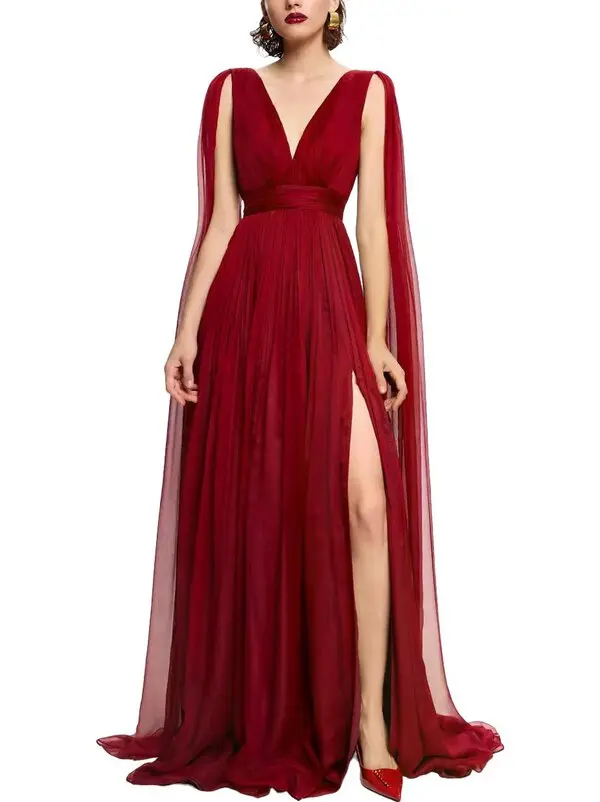 FRAMBOISE Yamina Maxi Dress - Red