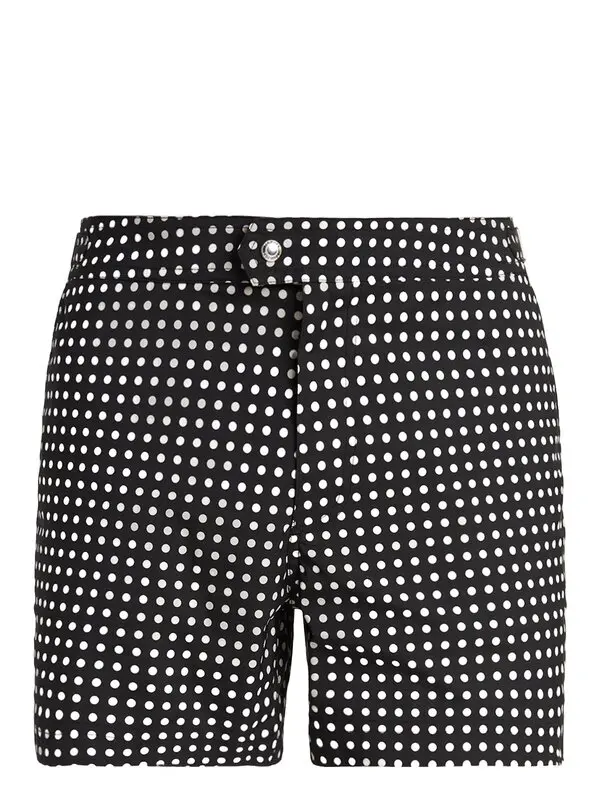 TOM FORD BOUTIQUE Brushed Cotton Flat-front Shorts - Navy