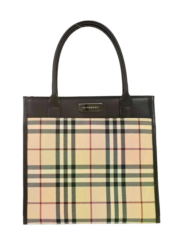 Burberry 1990-2000s Check Tote Bag - Neutrals