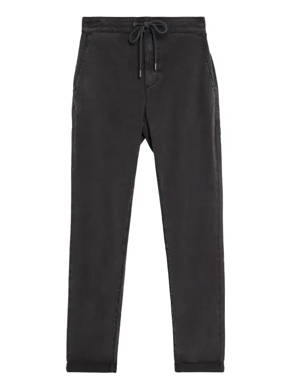 Paige Fraser Stretch Twill Cuffed Pants - Vintwasblk