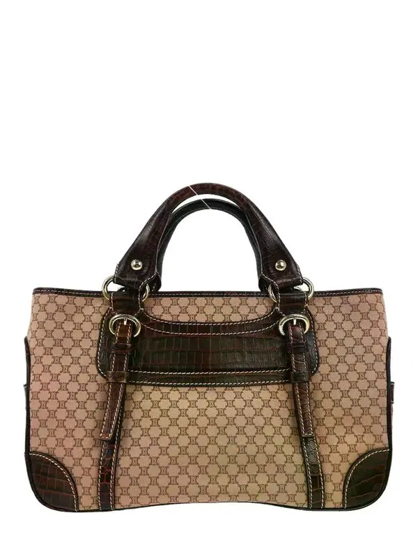 Celine Macadam Canvas Tote Bag - Brown