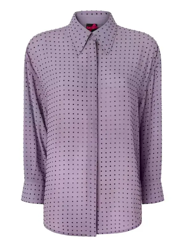 Pinko Stud-embellished Shirt - Purple