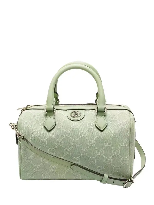 Gucci Ophidia Gg Canvas Boston Bag - Green