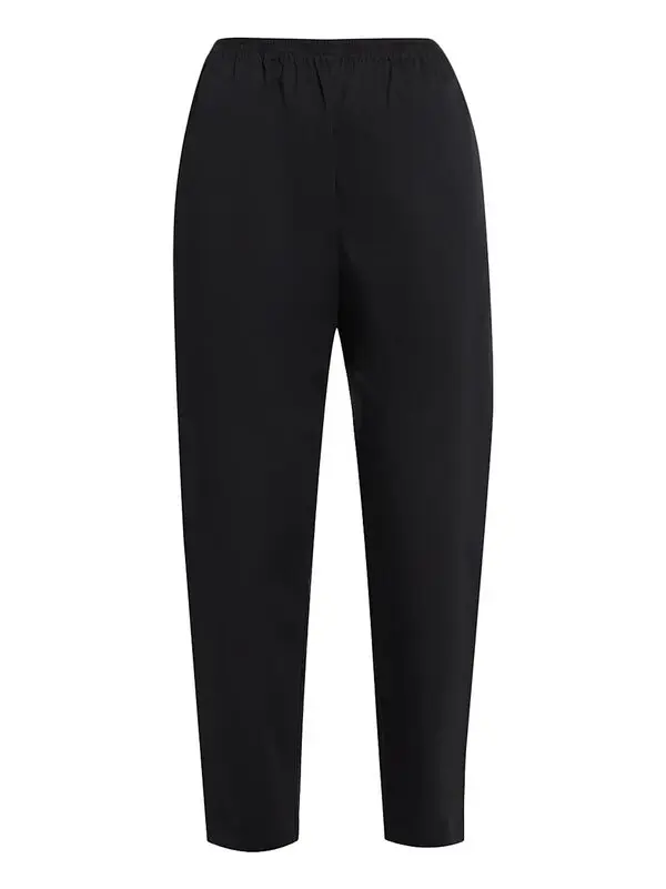 Eskandar Cotton Tapered Trousers - Black