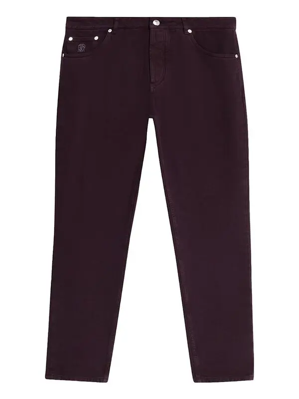 Brunello Cucinelli Classic Five-pocket Denim Pants - Brownish Purple