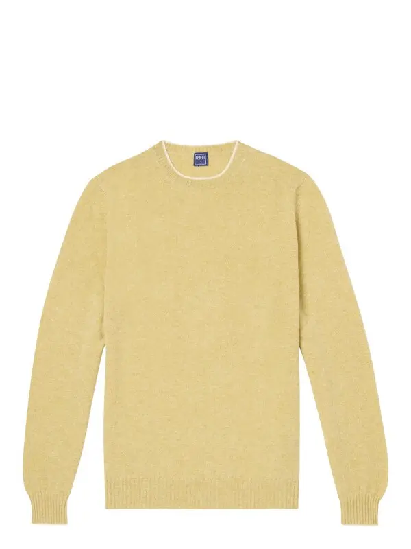 Fedeli Argentina Persia Cashmere Sweater - Yellow