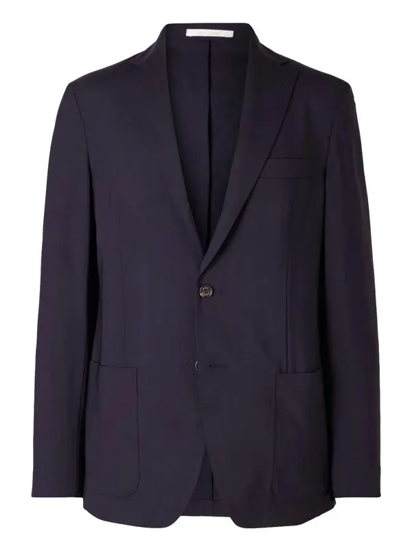 Eleventy Wool-blend Suit Jacket - Blue