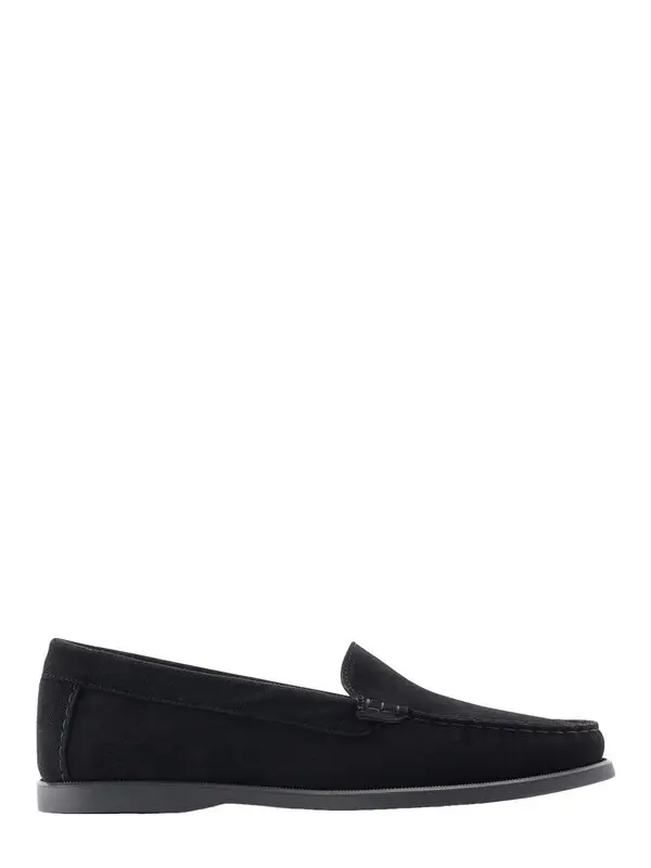 SAMAN AMEL City Suede Loafers - Black