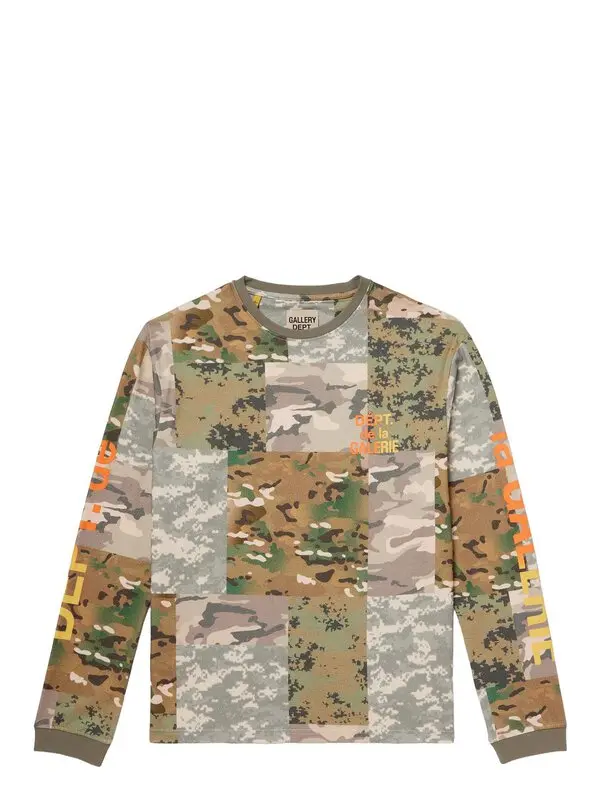 GALLERY DEPT. Camouflage-print Cotton-jersey T-shirt - Green