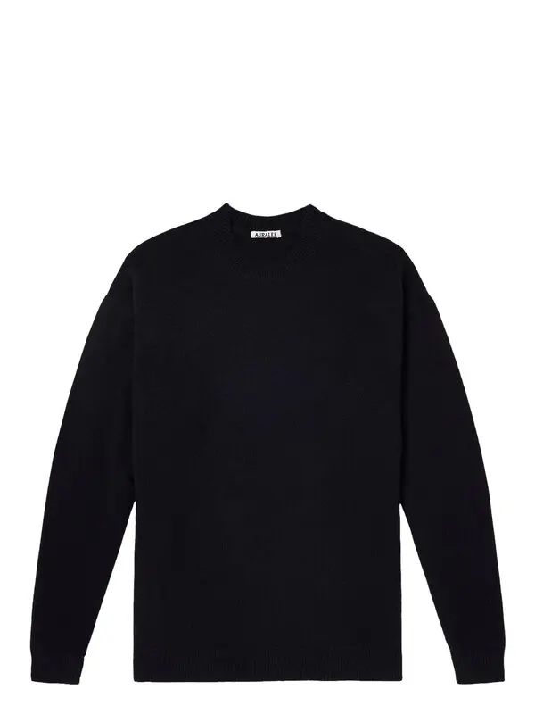 Auralee Cashmere Knit Sweater - Black