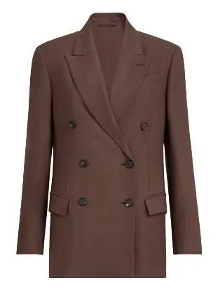 Brunello Cucinelli Fluid Twill Blazer - Cocoa