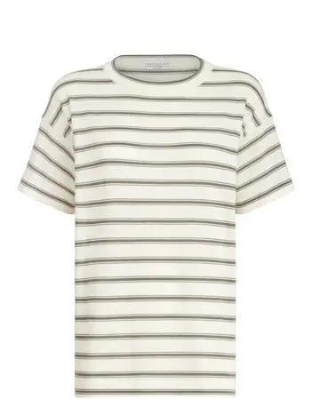 Brunello Cucinelli Striped T-shirt - Panama