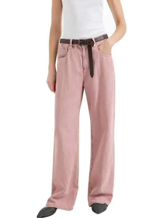 Brunello Cucinelli Wide Leg Trousers - Pink