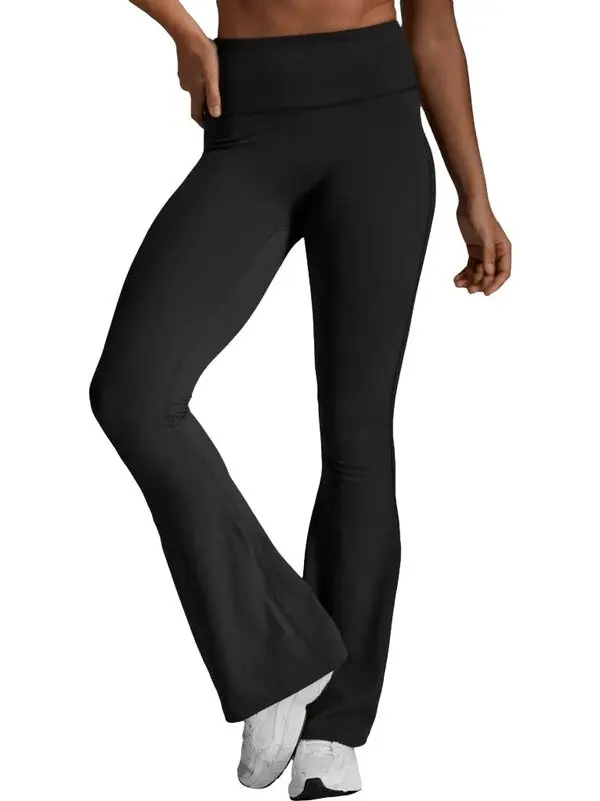 2xu Fluid Hi-rise Flare Pant - Black/black