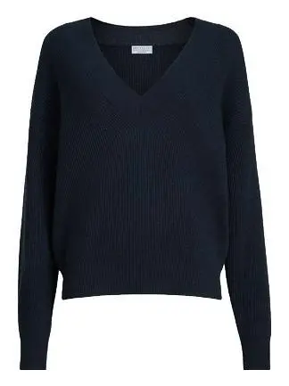 Brunello Cucinelli Cashmere Sparkling Sweater - Blue