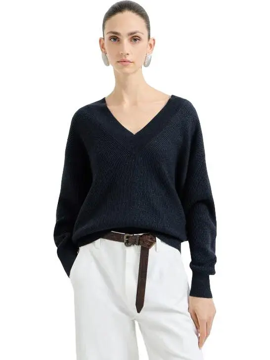 Brunello Cucinelli Cashmere Sparkling Sweater - Blue