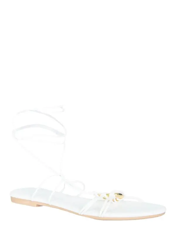 LAUREN LORRAINE Gladiator Sandals - White