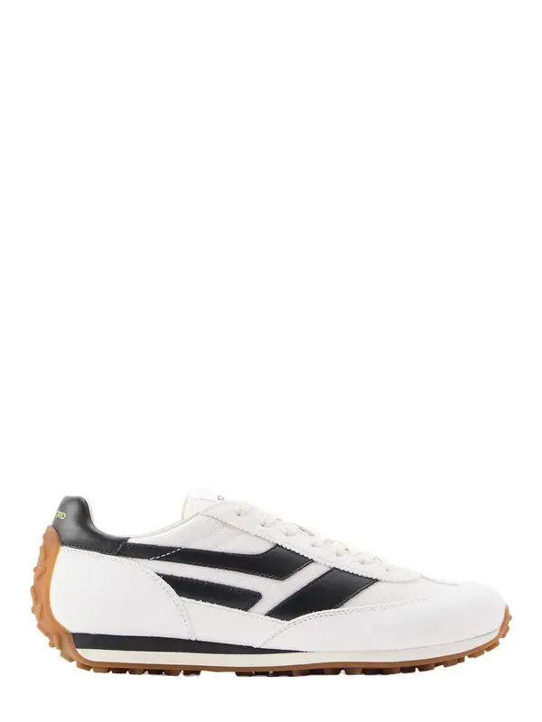 TOM FORD Mick Leather-trimmed Suede And Mesh Sneakers - White
