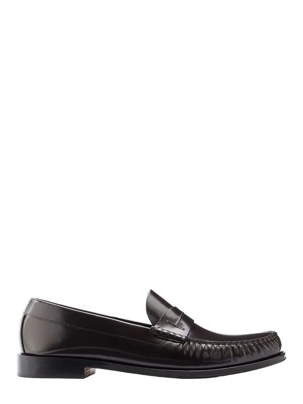 TOM FORD Polished-leather Loafers - Brown