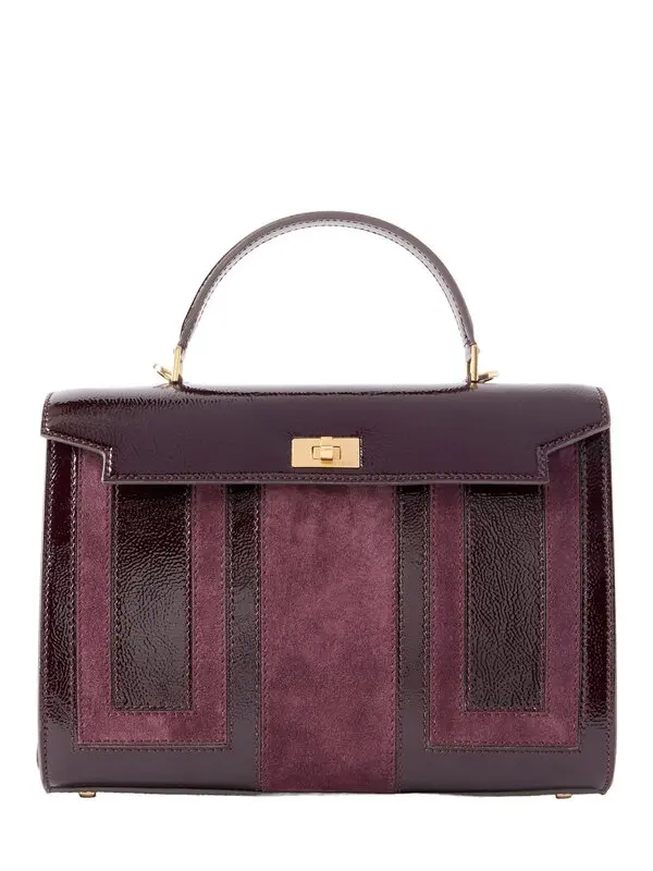 ANYA HINDMARCH Mortimer Patchwork Tote - Burgundy