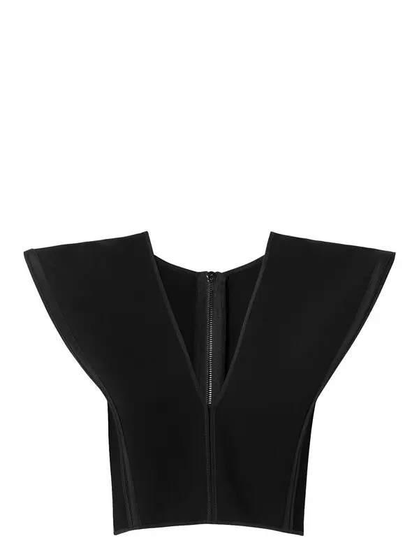 Maticevski Kombat Crepe Top - Black